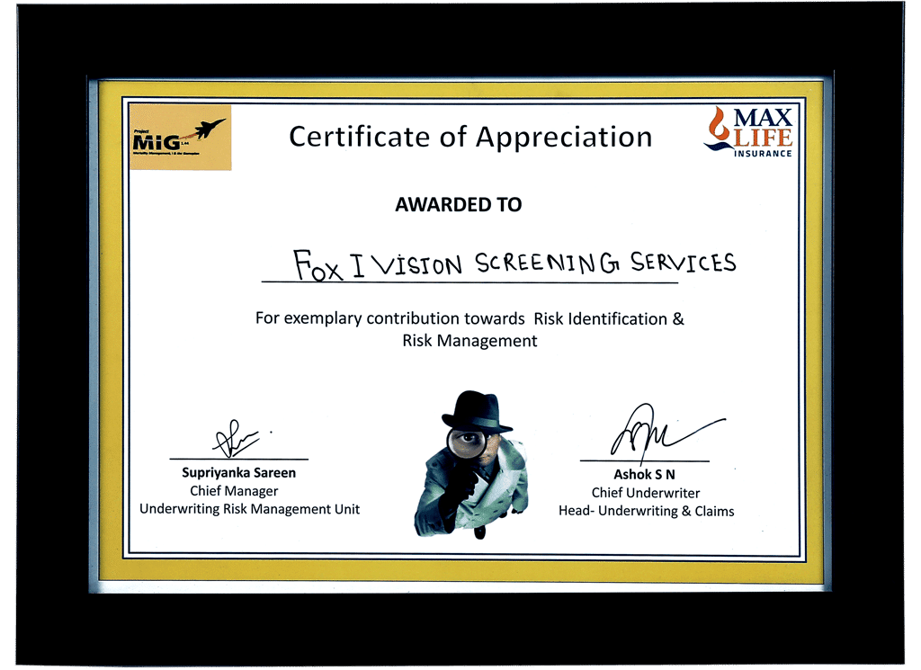 Awards & Certificates | Foxivision Screening Services PVT LTD
